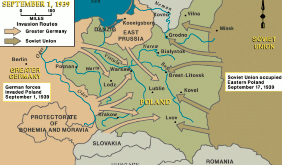 Germany started WWII by invading Poland on 1 September 1939 - British Poles