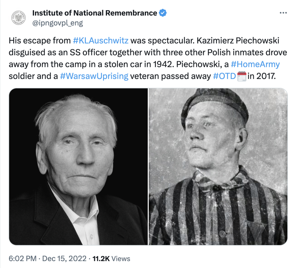 Kazimierz Piechowski: a Polish scout who escaped Auschwitz - British Poles