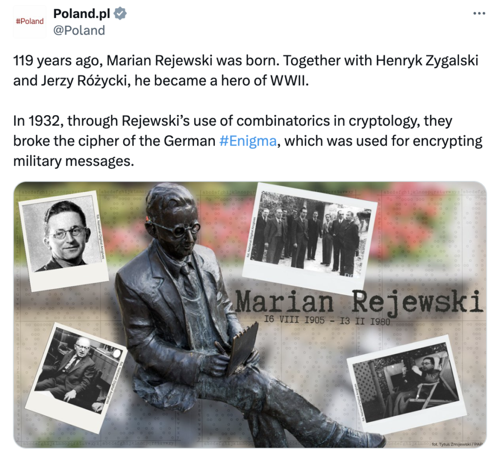 Marian Rejewski – the mastermind behind breaking the Enigma code ...