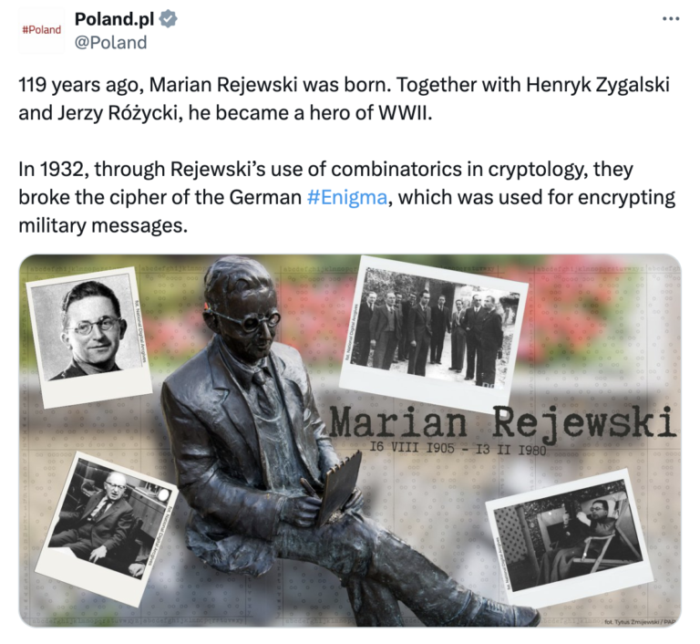 Marian Rejewski – the mastermind behind breaking the Enigma code ...