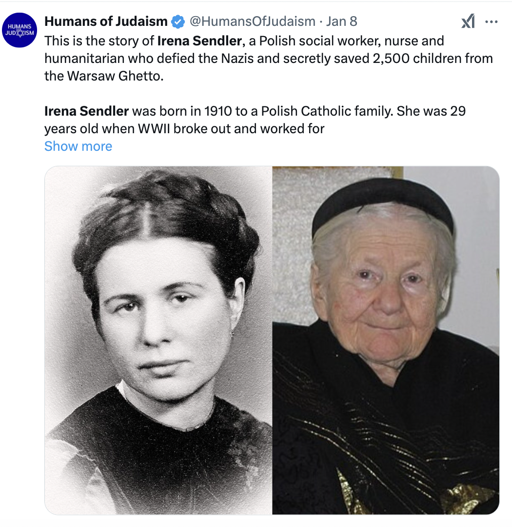 Irena Sendler - "Female Schindler" who saved 2,500 Jewish children ...