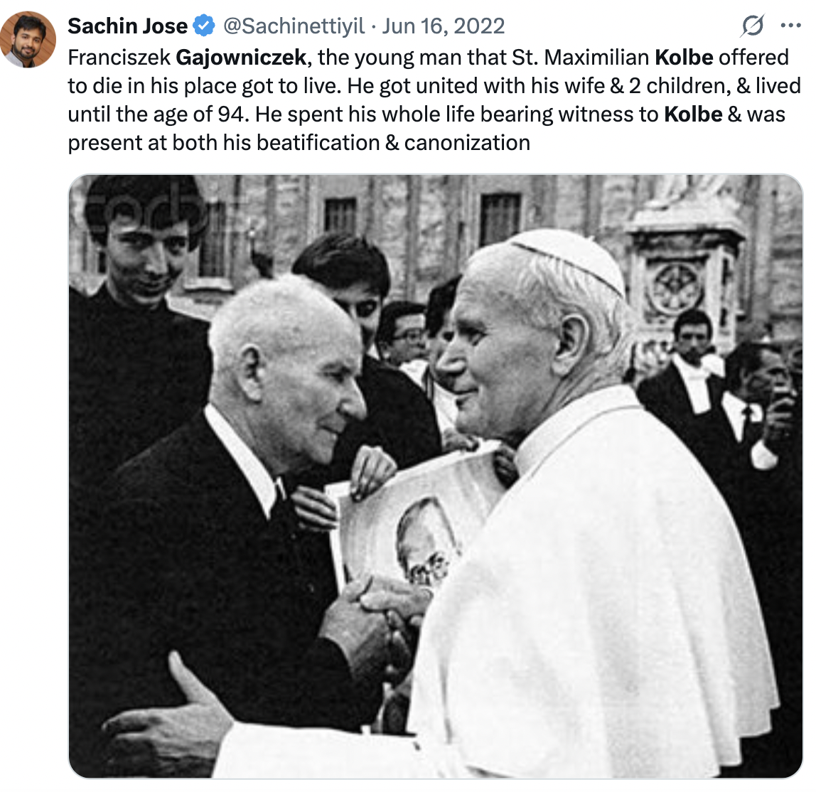 Father Kolbe and Franciszek Gajowniczek – the history of ultimate sacrifice - British Poles