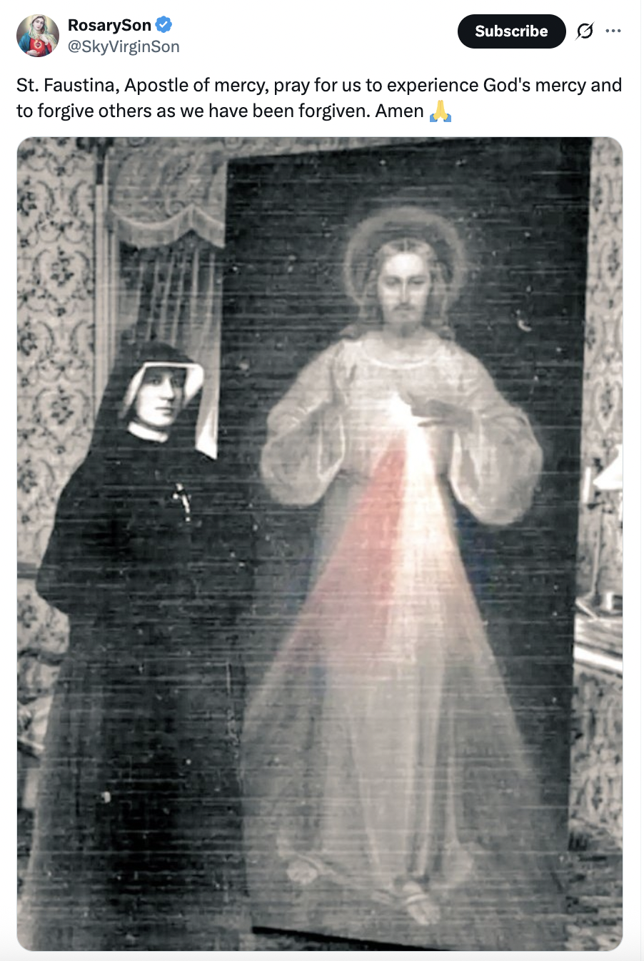 Saint Faustina Kowalska - The Polish Saint and promoter of Divine Mercy ...