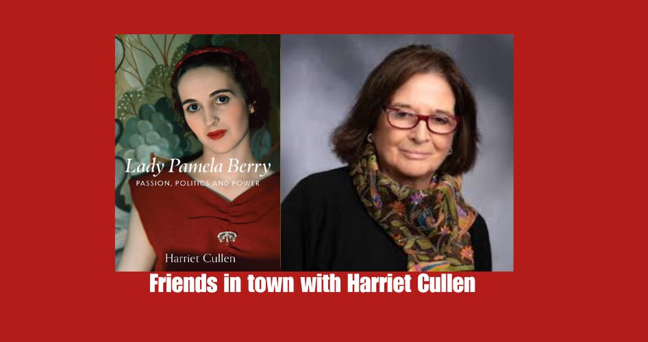 Friends in Town – Literary lunch and lecture by renowned author Harriet ...