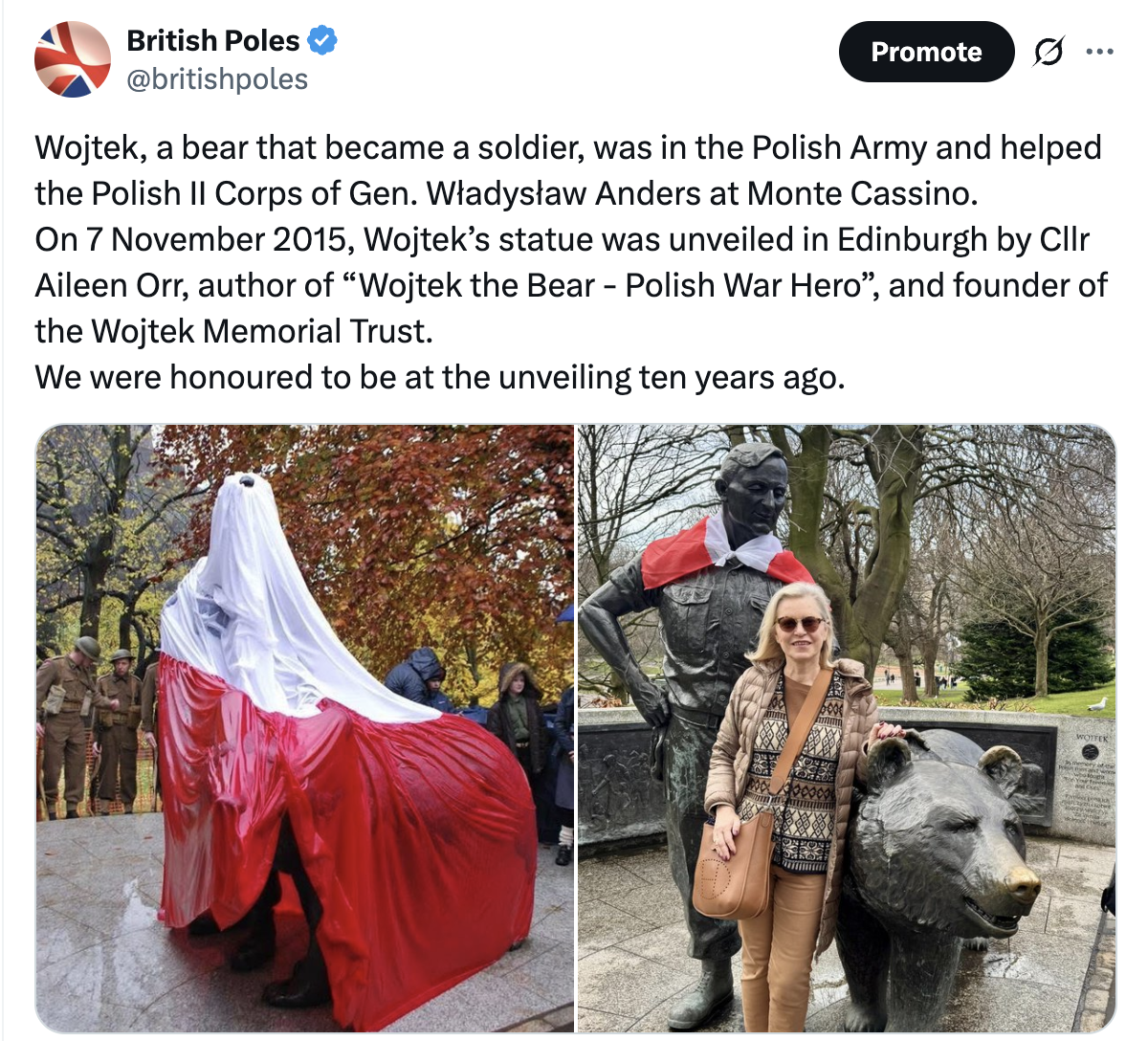 The story of Wojtek the Bear – A corporal in the Polish Army - British ...
